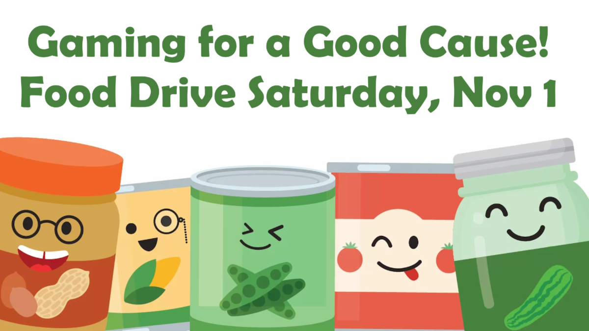 Gaming for a Good Cause Food Drive Prizes Revealed!