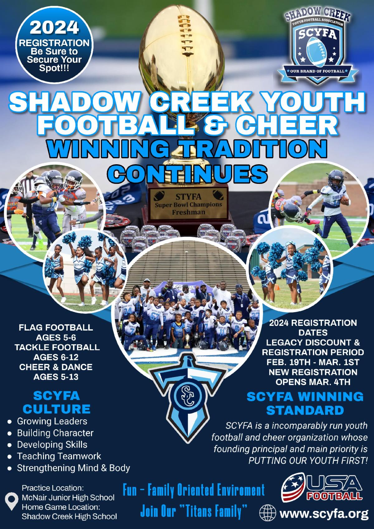 It's That Time of Year Again!!! 2024 SCYFA Fall Football & Cheer ...