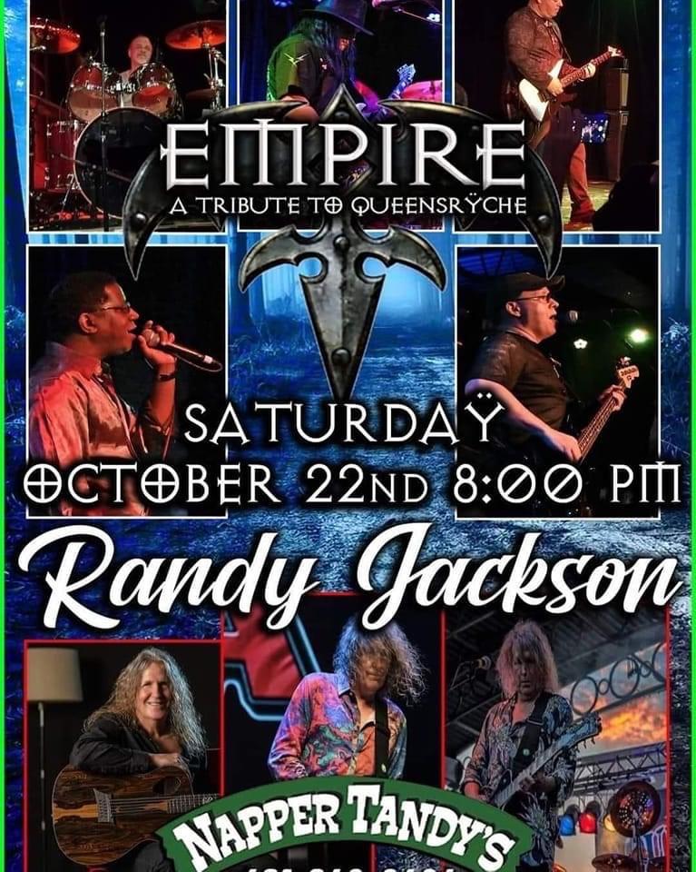 Randy Jackson this SAT 10/22/22 at Napper Tandy's in Smithtown, NY