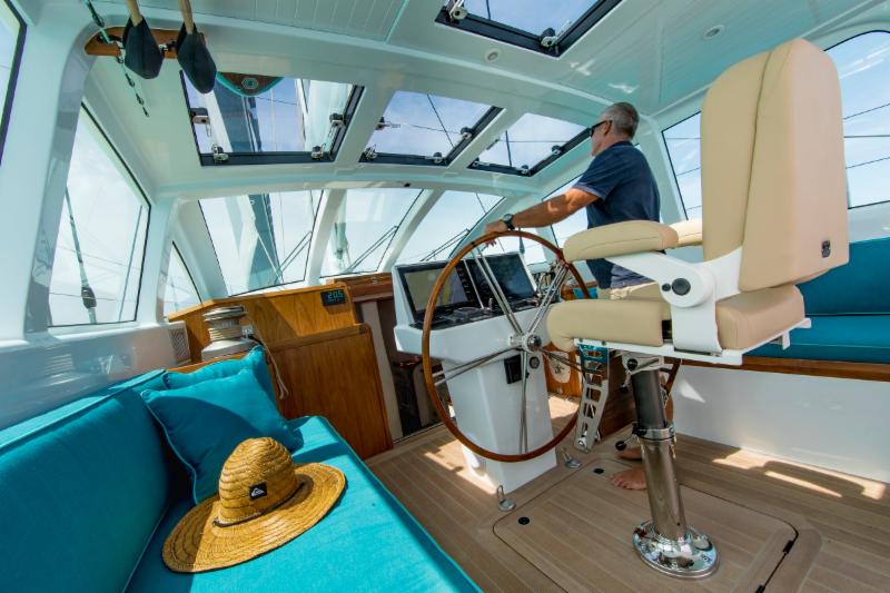 On board DRIFTER, the sailing yacht owned by music legend Jimmy Buffett