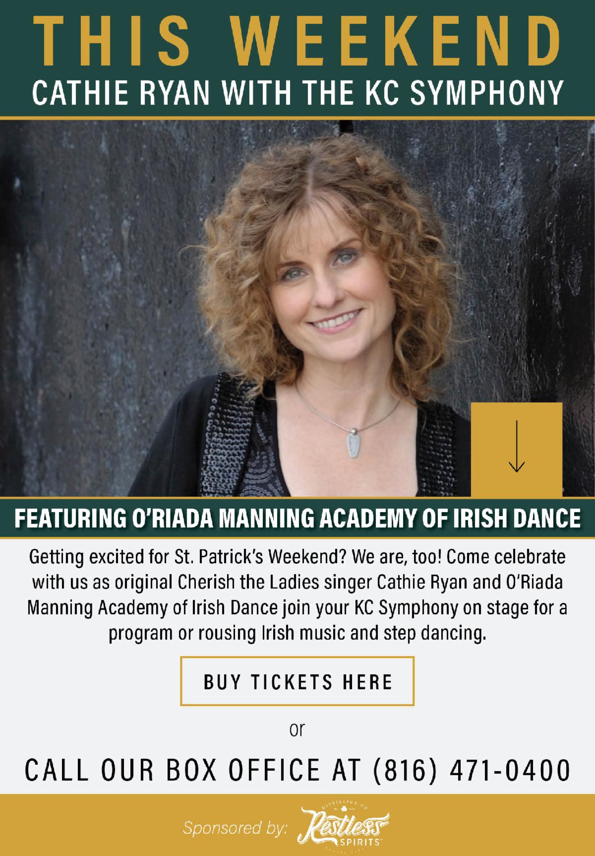 THIS WEEKEND: Cathie Ryan with the KC Symphony