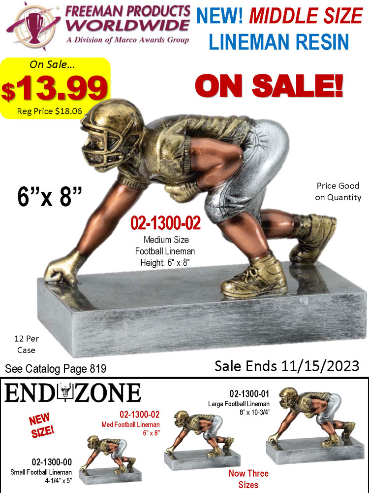 Freeman Middle Size Lineman Resin