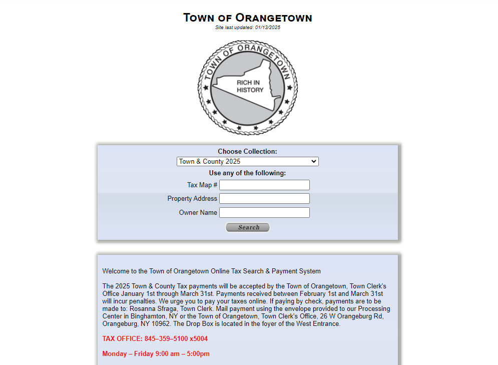 2025 Town and County Tax Bill