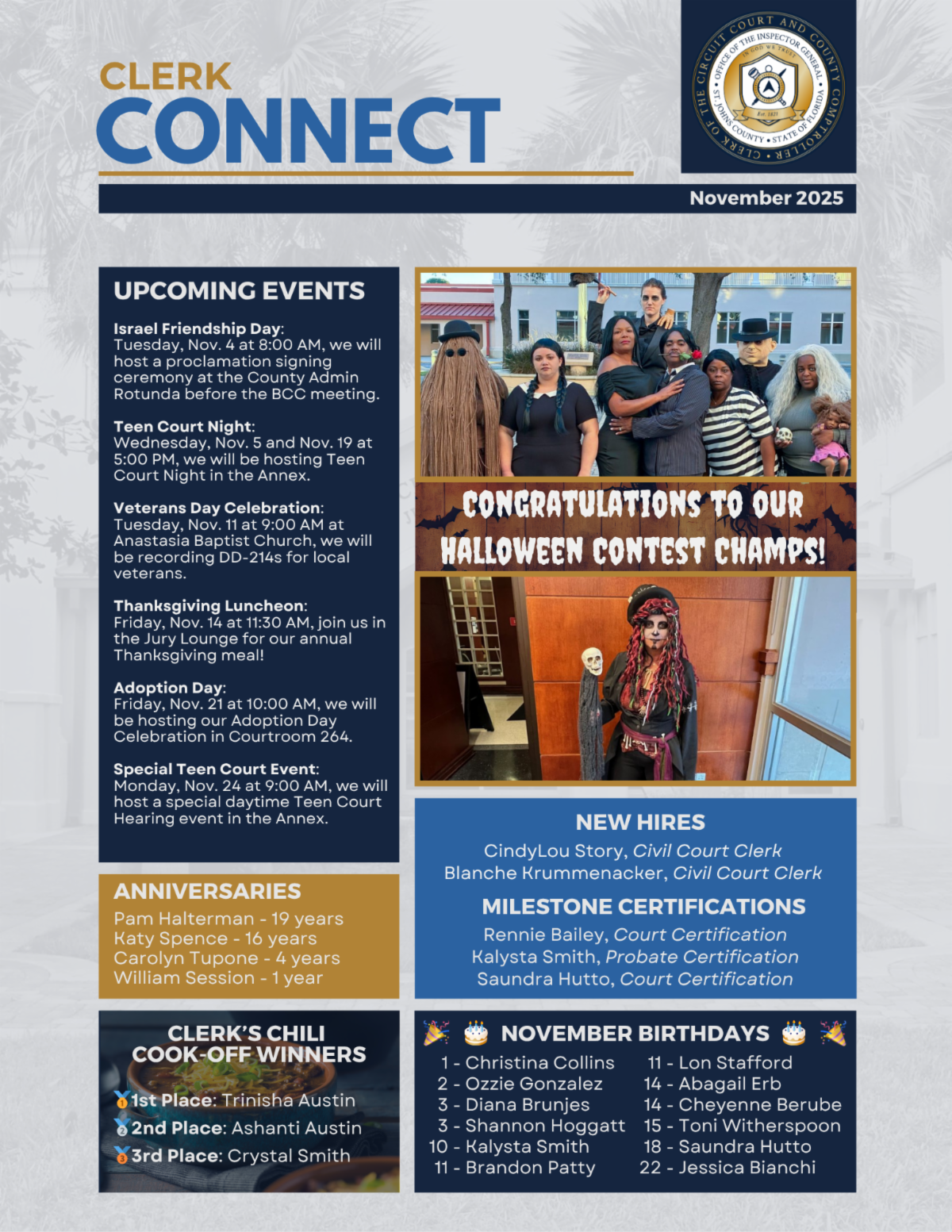 November 2025 Public Affairs Office Buzz! 👏