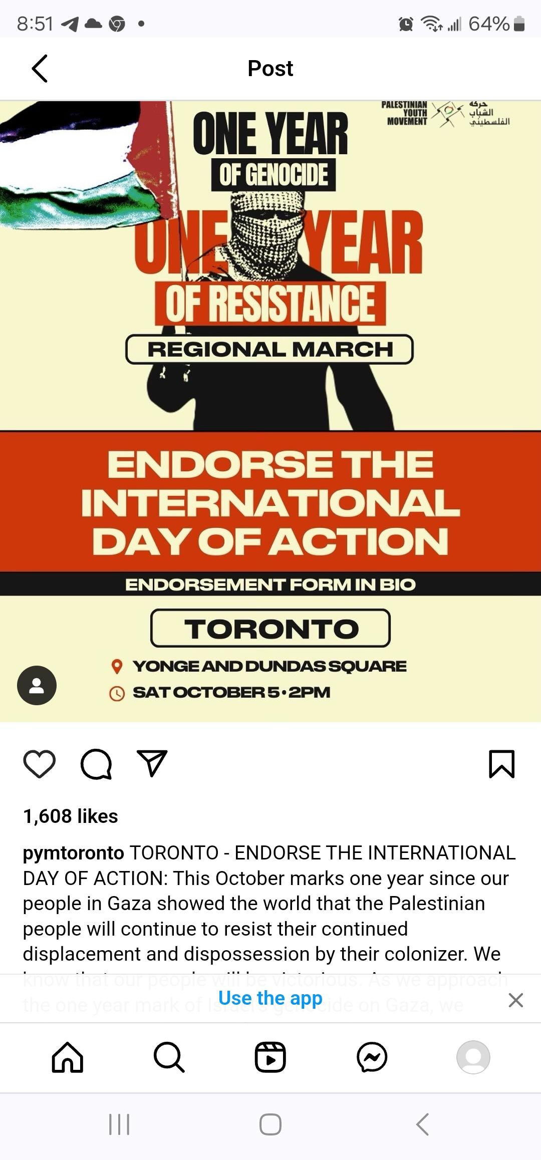 Pro Hamas Gangs To Celebrate In Downtown Toronto The One Year ...
