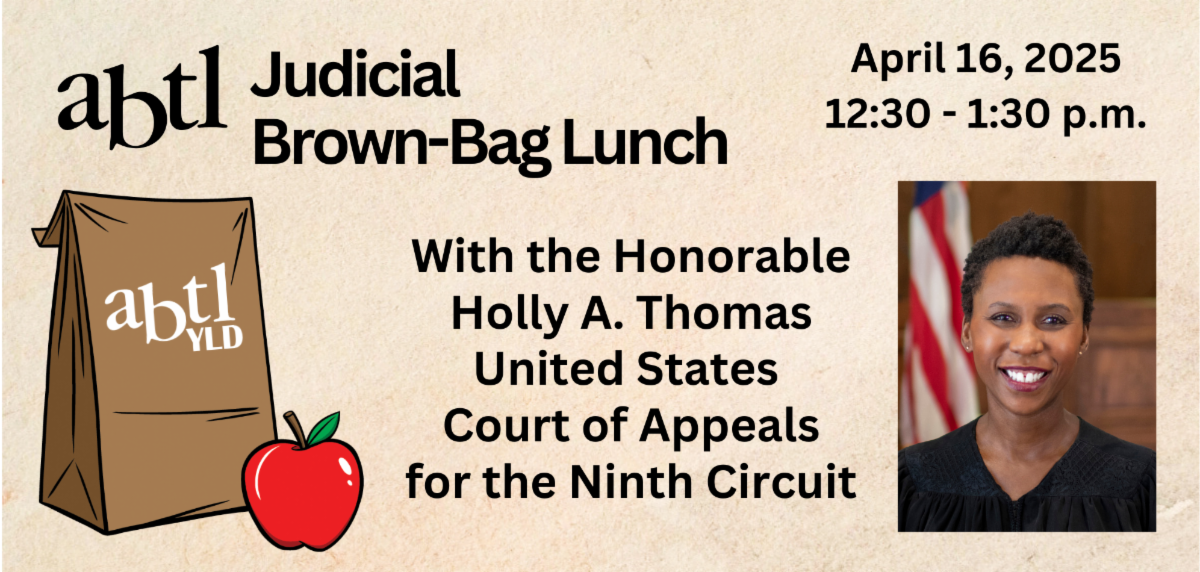 Brown Bag Lunch w/ Ninth Circuit Court of Appeals Judge Holly Thomas ...
