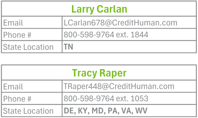 Credit Human Rate Notice - Effective February 13, 2025