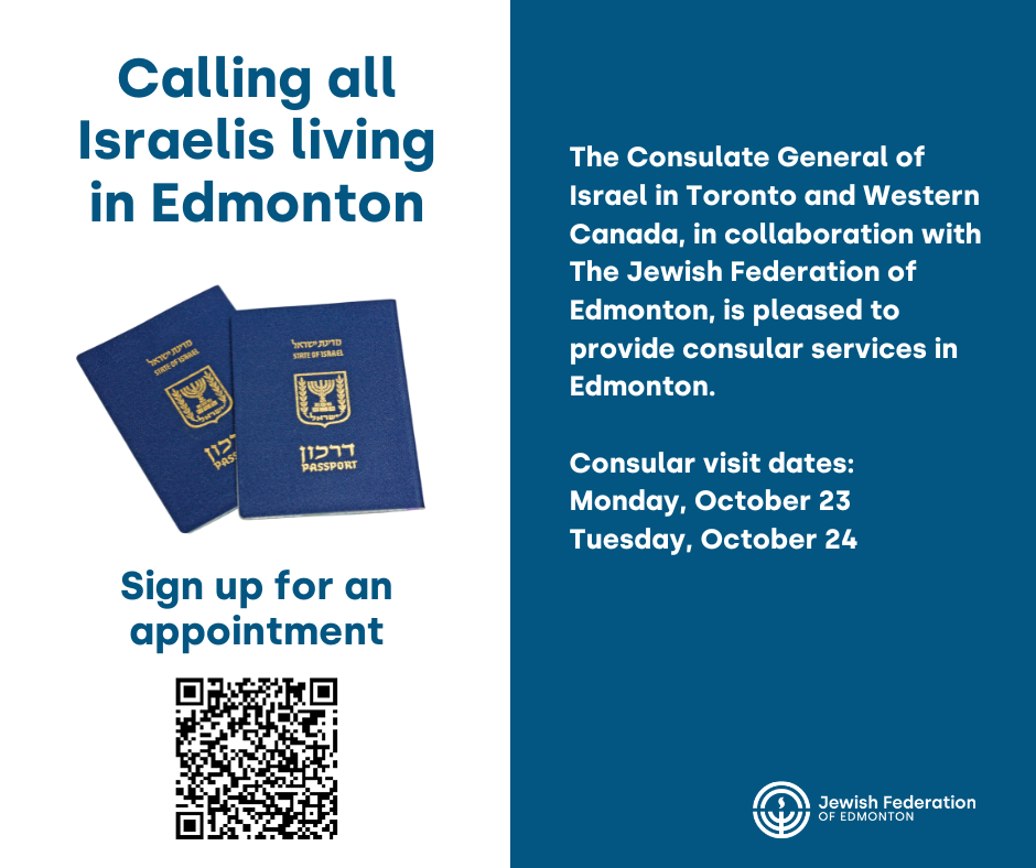 Jewish Edmonton news: October 6, 2023