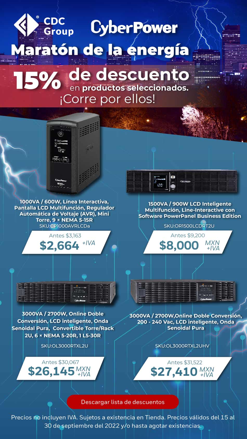 CyberPower con precios especiales