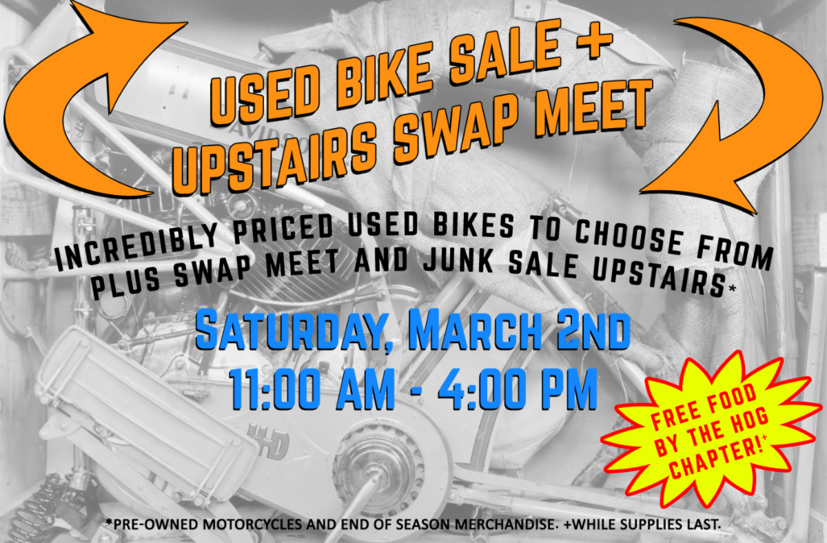Used Bike Sale and Swap Meet This Saturday! Plus, Retail for Trade PLUS ...