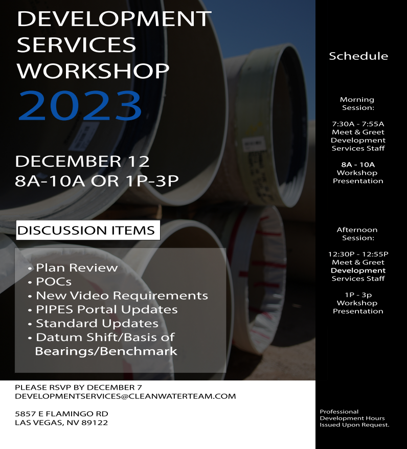 CCWRD 2023 Development Services Workshop