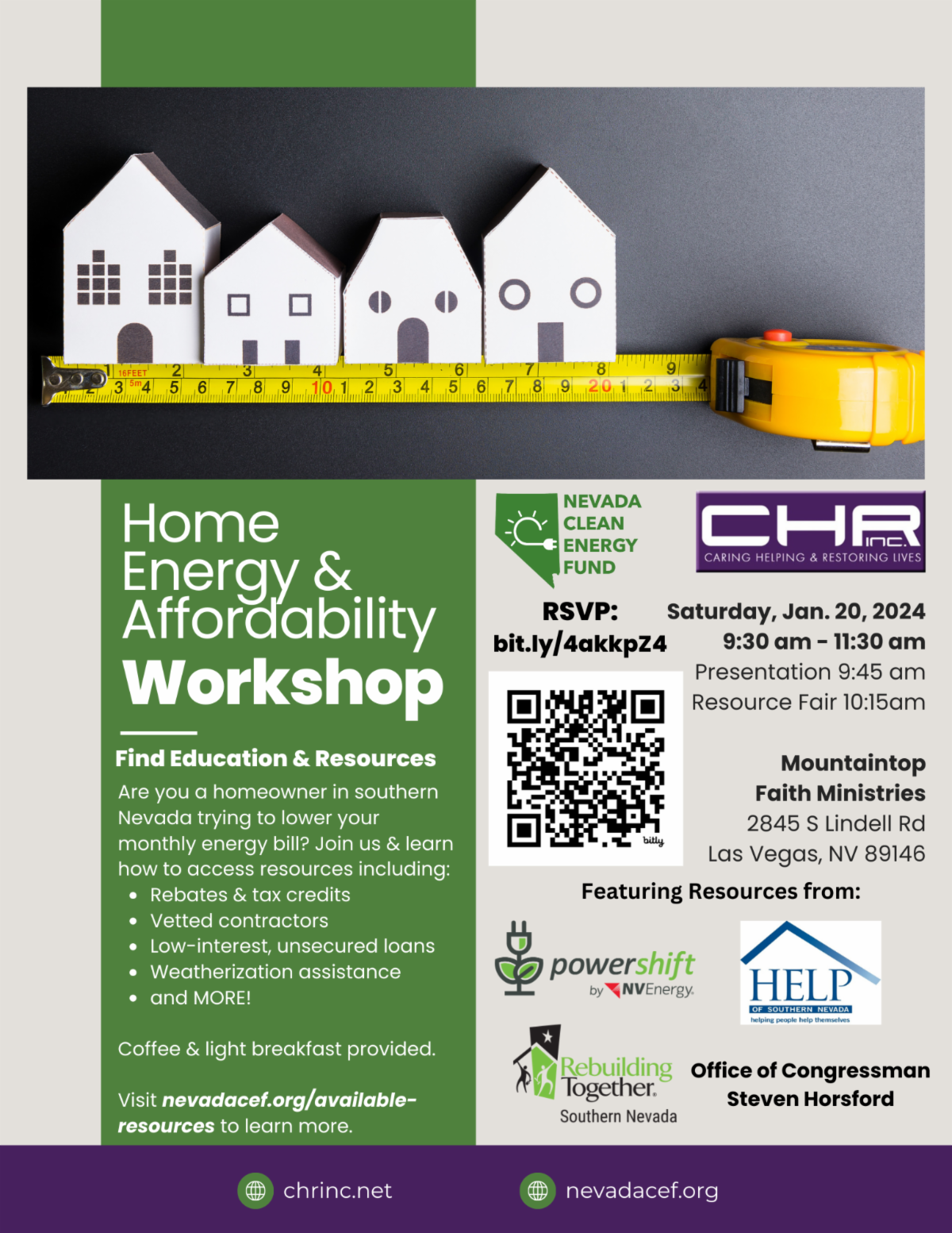 Home Energy & Affordability Workshop Hosted by Nevada Clean Energy Fund