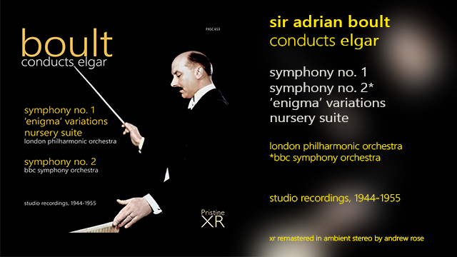 BOULT Conducts Elgar: Symphonies 1 & 2, Enigma Variations, Nursery ...