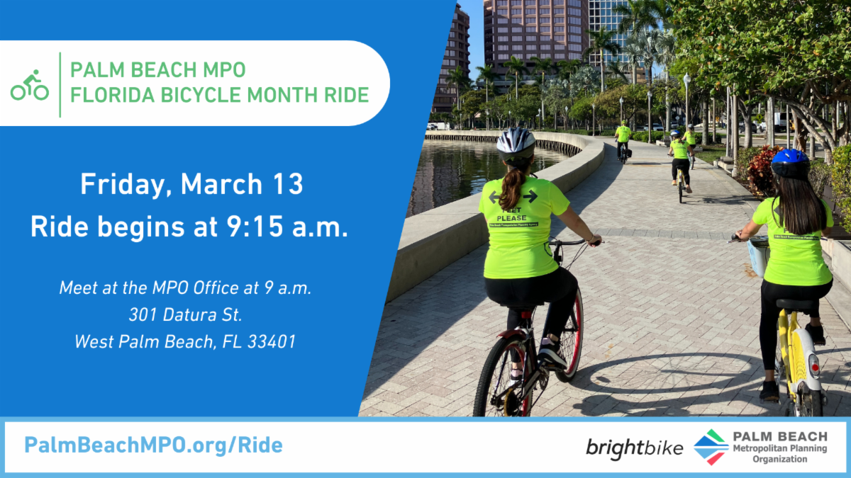 Palm Beach MPO Florida Bicycle Month Ride