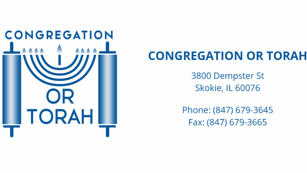 Join or Renew Your Membership With Congregation Or Torah Today!