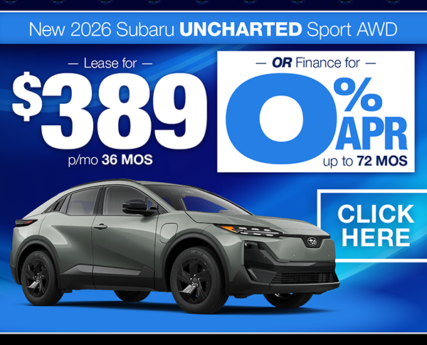 Exceptional Offers on New Subarus! Click Here