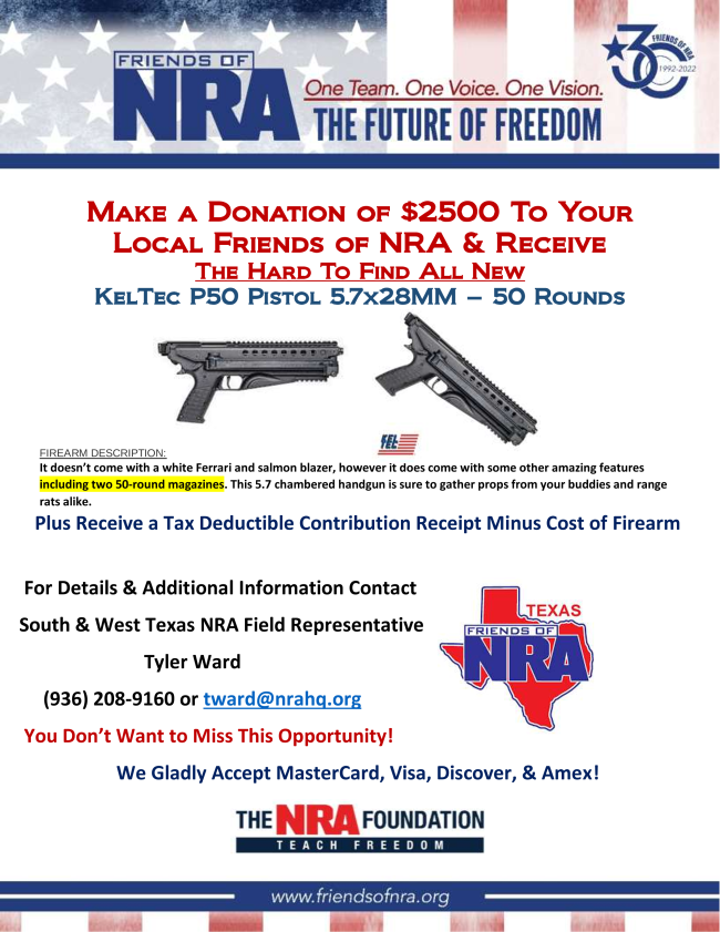 30th Year Anniversary Friends of NRA Donation Offers