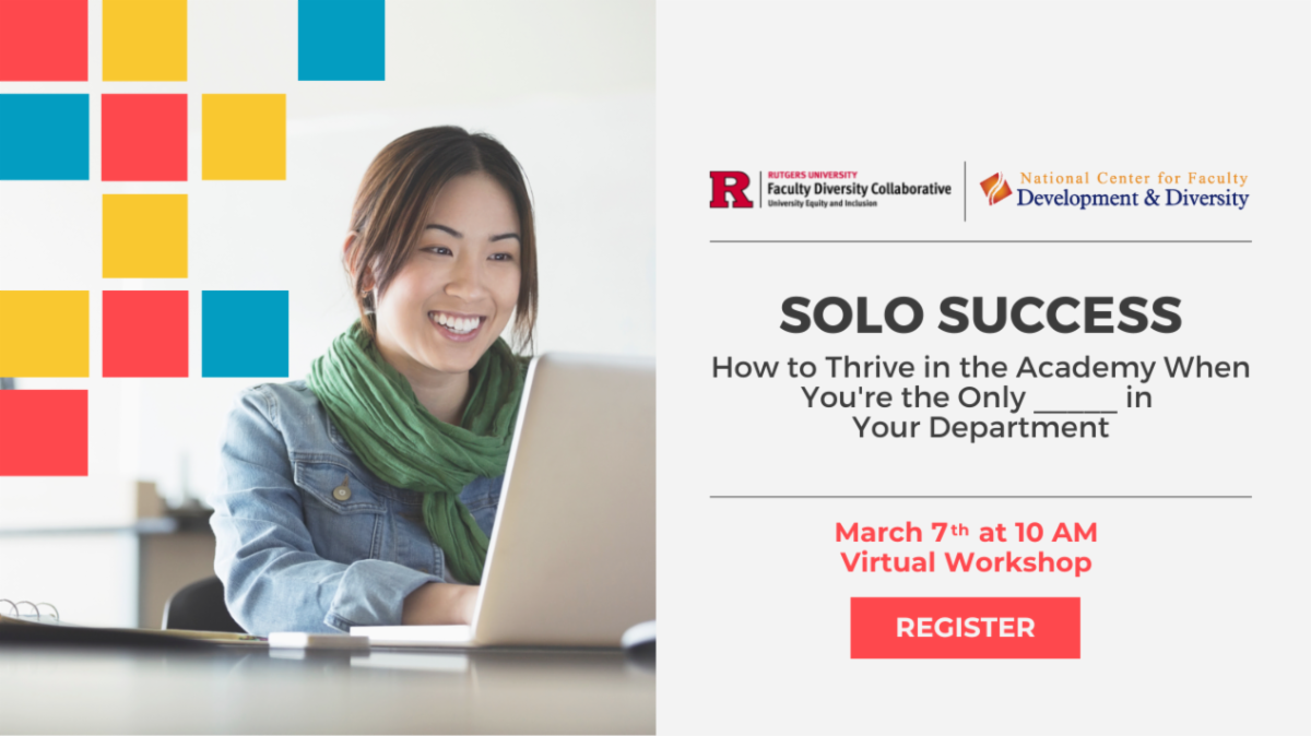 Faculty Webinar: Solo Success in the Academy