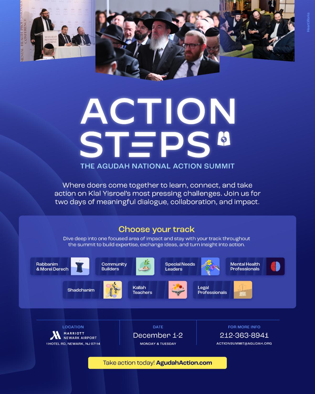 Agudah Announces Two-Day National Action Summit