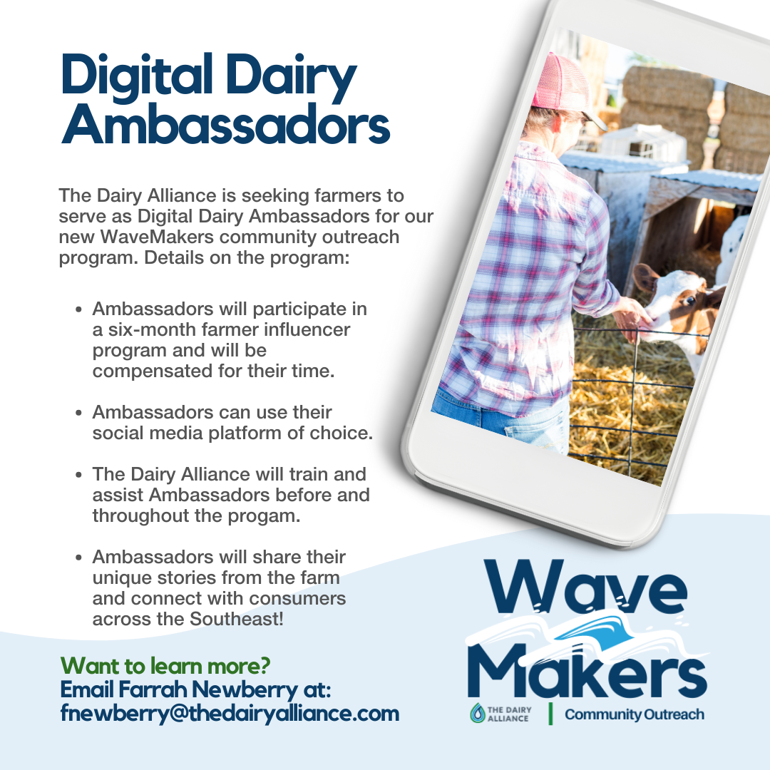 Interested in becoming a Digital Dairy Ambassador? Apply by May 1!