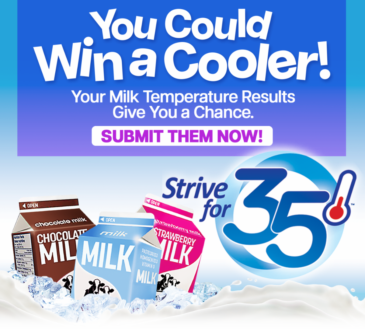 Send your Strive for 35 data for a chance to win