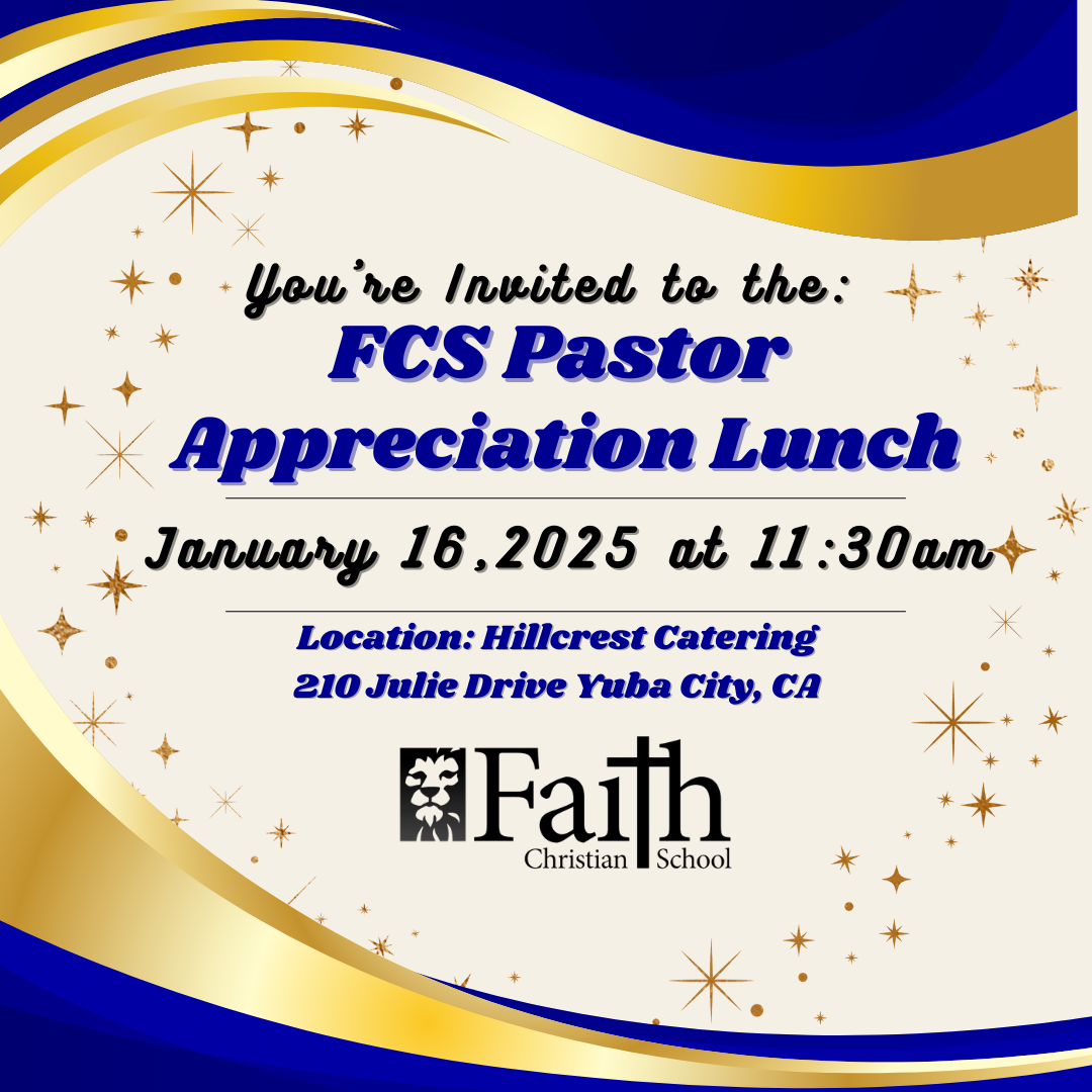 You're Invited! Pastor Appreciation Lunch