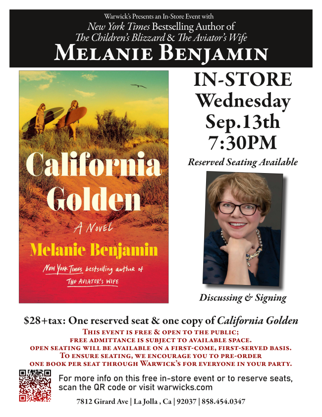 This Week at Warwick’s: J. Craig Venter In-Store; Melanie Benjamin In ...