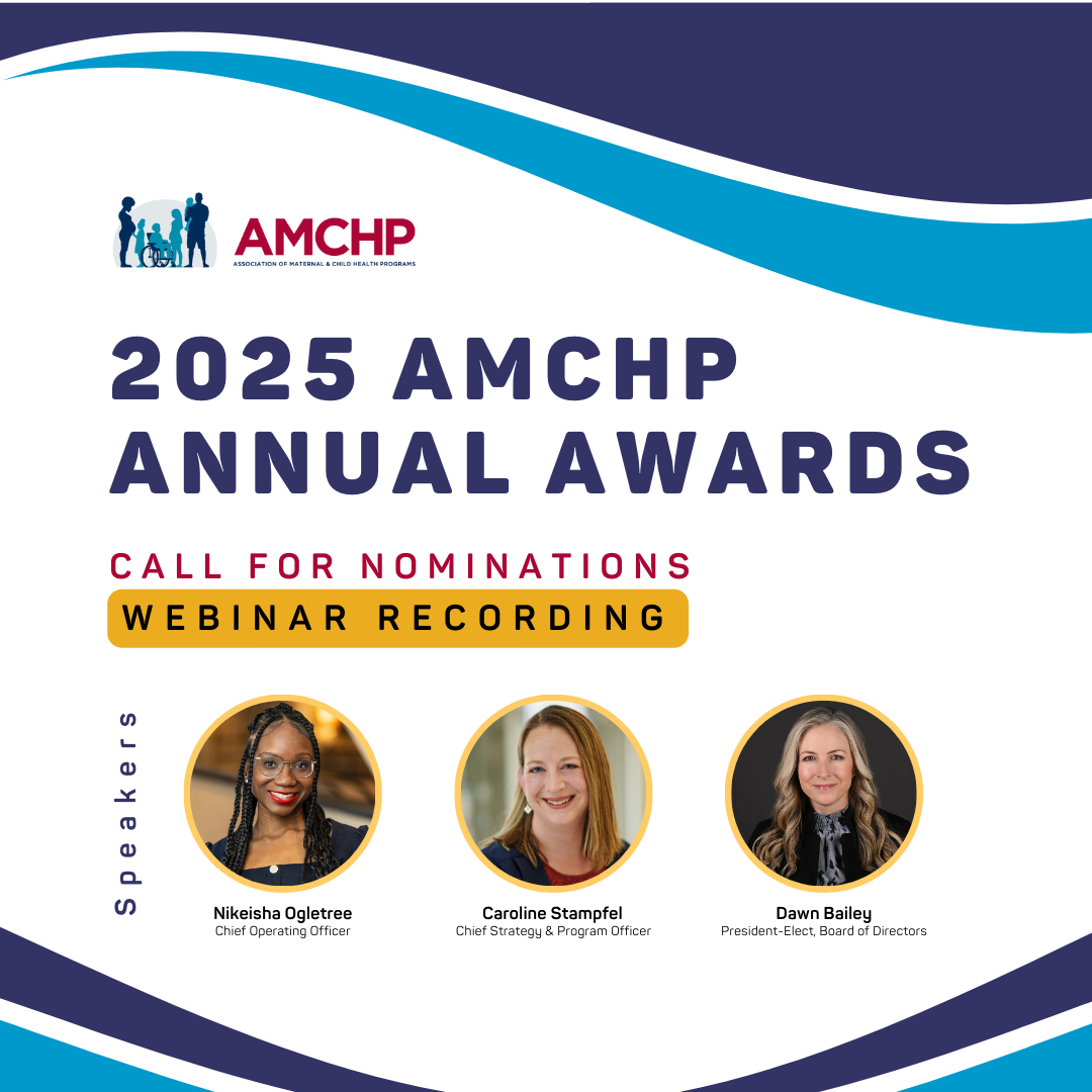 2025 AMCHP Annual Conference Updates - December 3