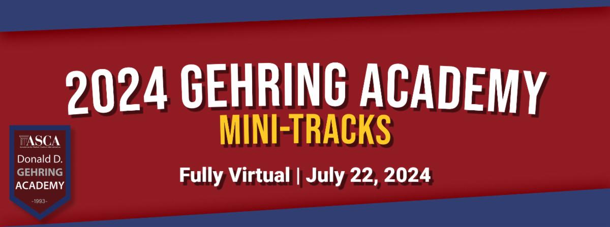 2024 Gehring Academy Mini-Track Survey