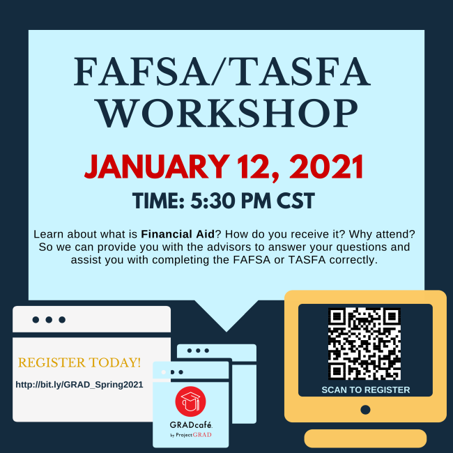 Don't miss FAFSA/TASFA workshop next week