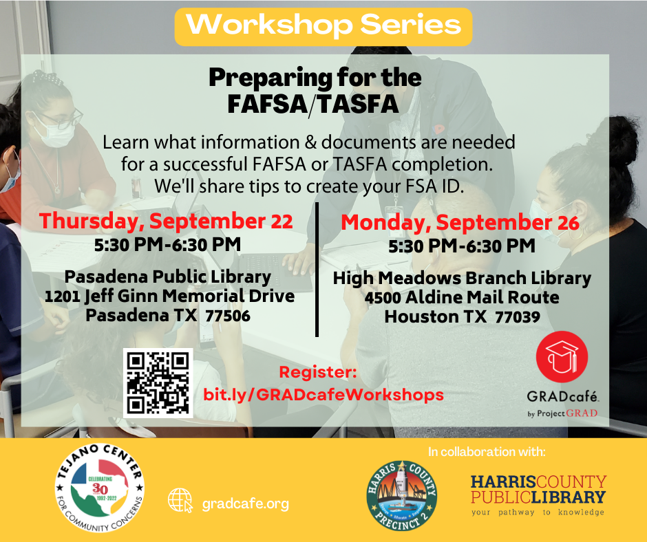 Countdown to FAFSA / TASFA! Are you ready?