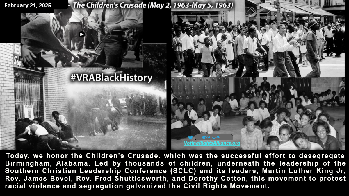 Yesterday, we honored The Children's Crusade #VRABlackHistory