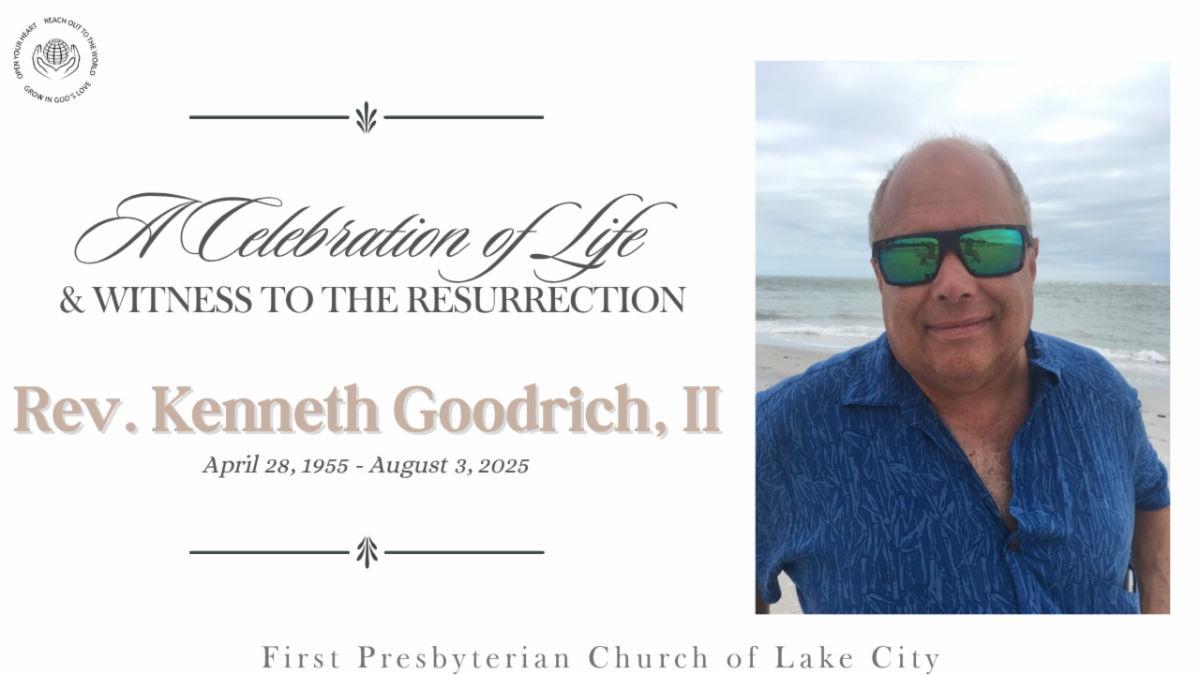 Rev. Kenneth Goodrich, II: In lieu of flowers and livestream information