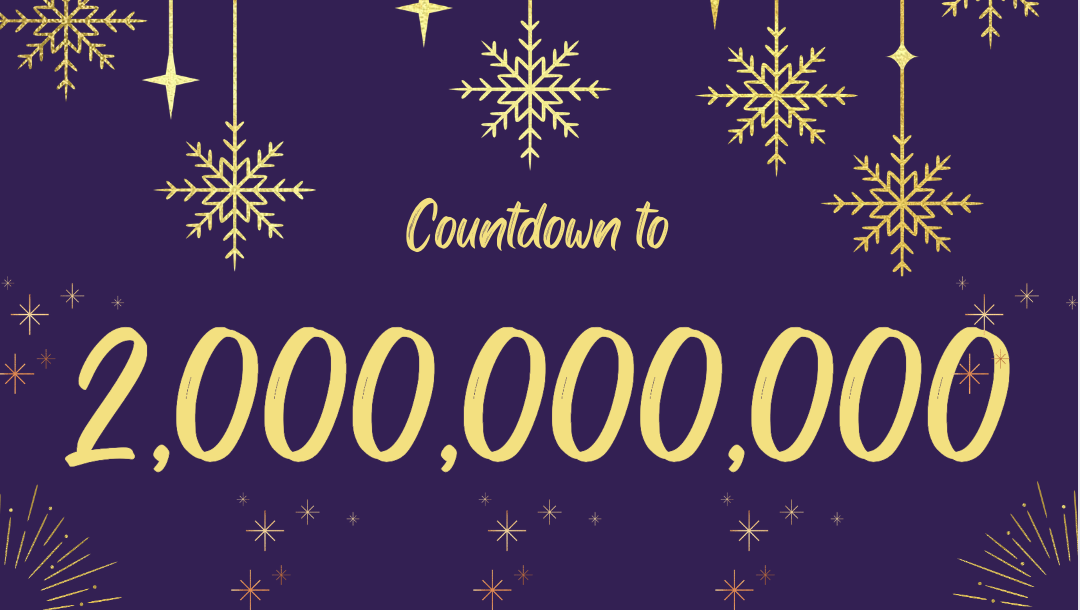 Help me reach and celebrate 2,000,000!!! I'm so grateful for YOU!