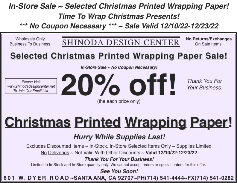 ***Pre-Christmas In-Store Sale*** Thousands Of Decorations On Display ...