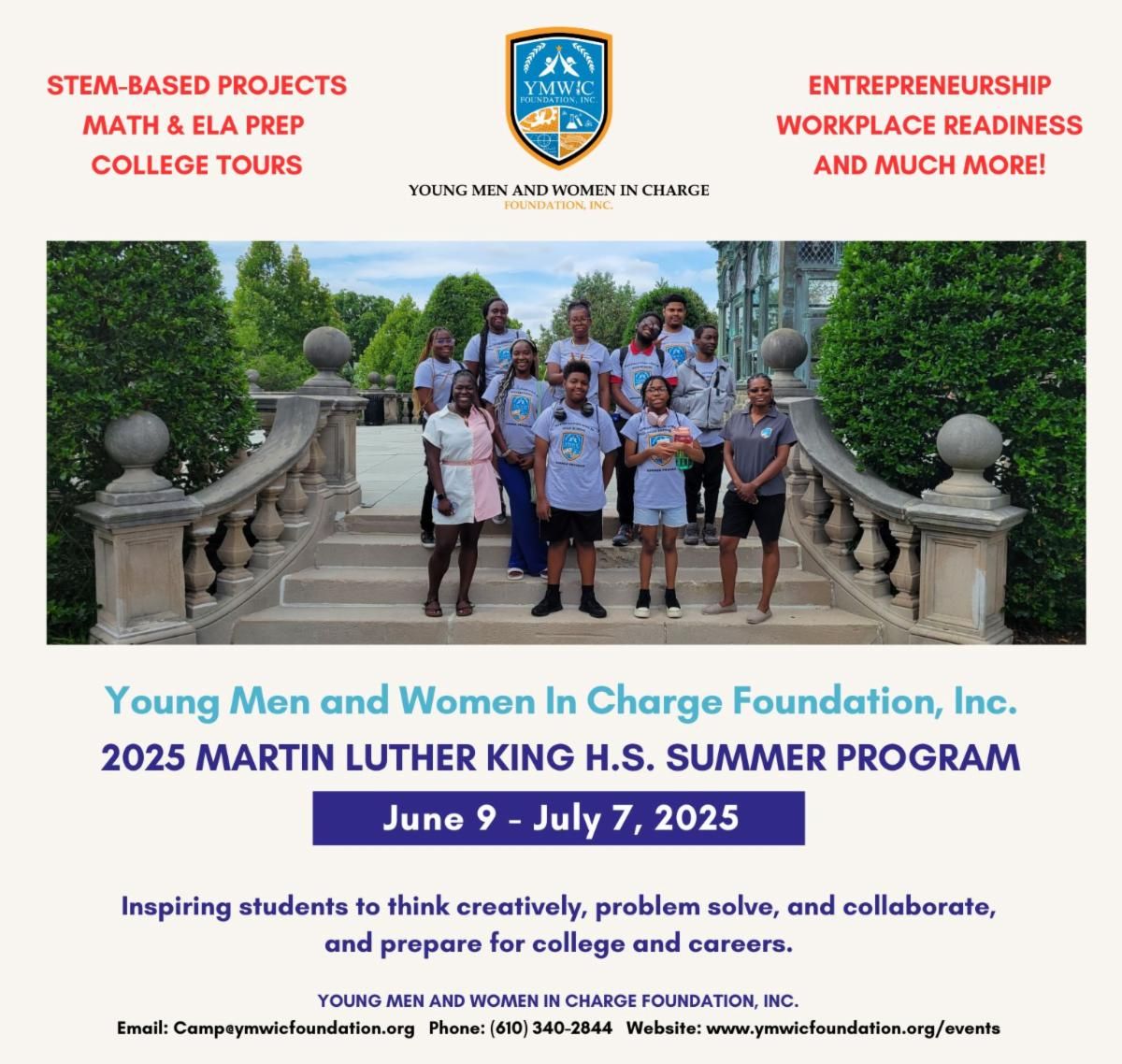 Register for the YMWIC 2025 MLK Summer Program