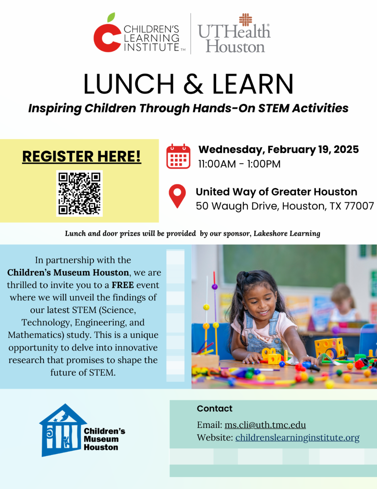 Lunch & Learn: Inspiring Children Through Hands-On Activities