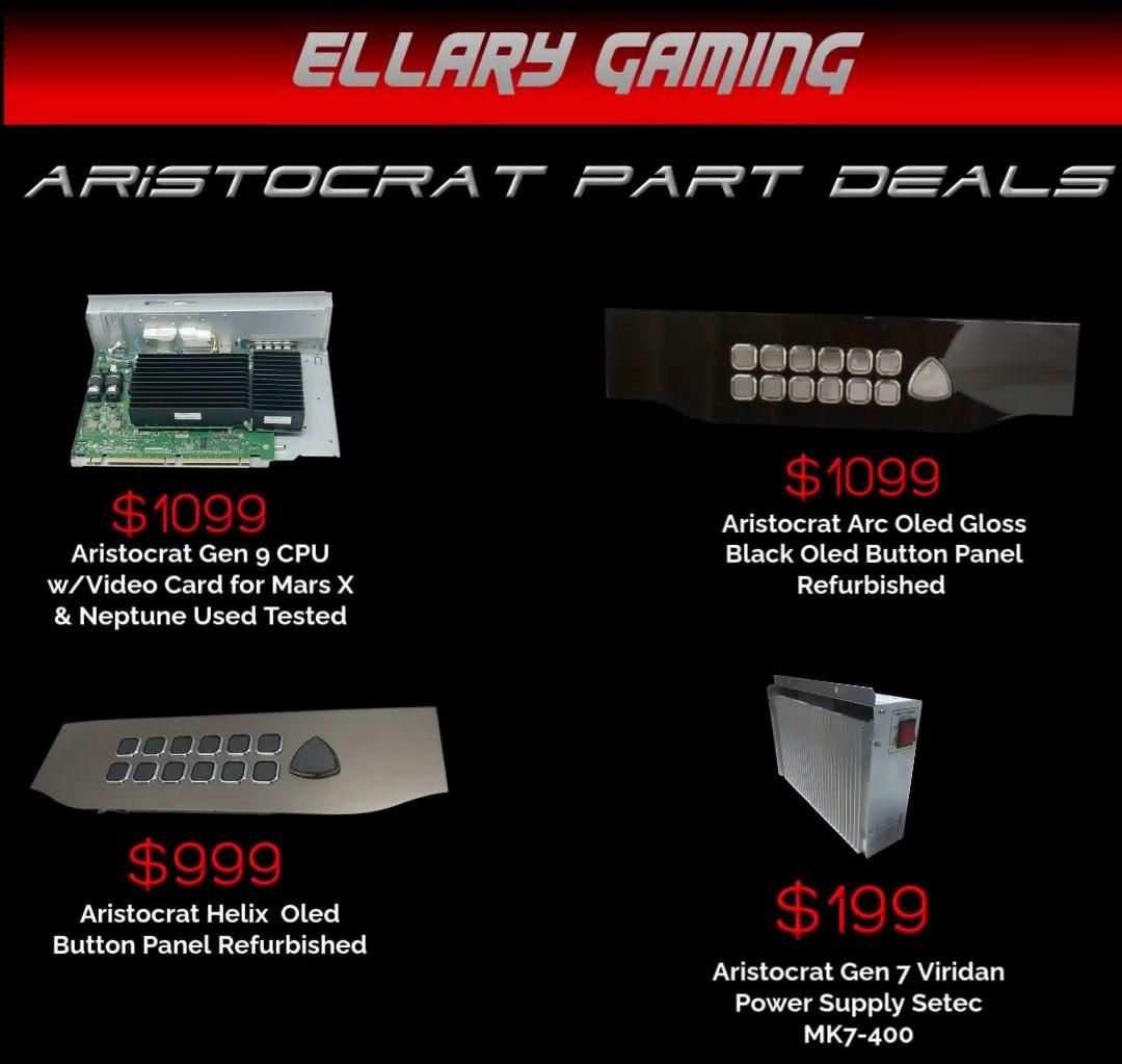 Sale Ends Soon! Refurbished Aristocrat Arc & Helix Button Panels