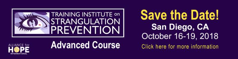 Upcoming Webinar - Training Institute on Strangulation Prevention