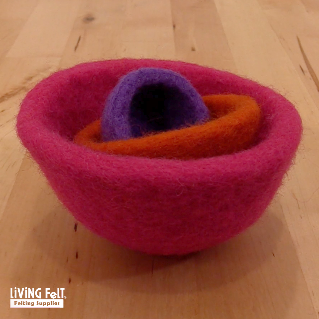 An Easy Technique for Needle Felting a Bowl