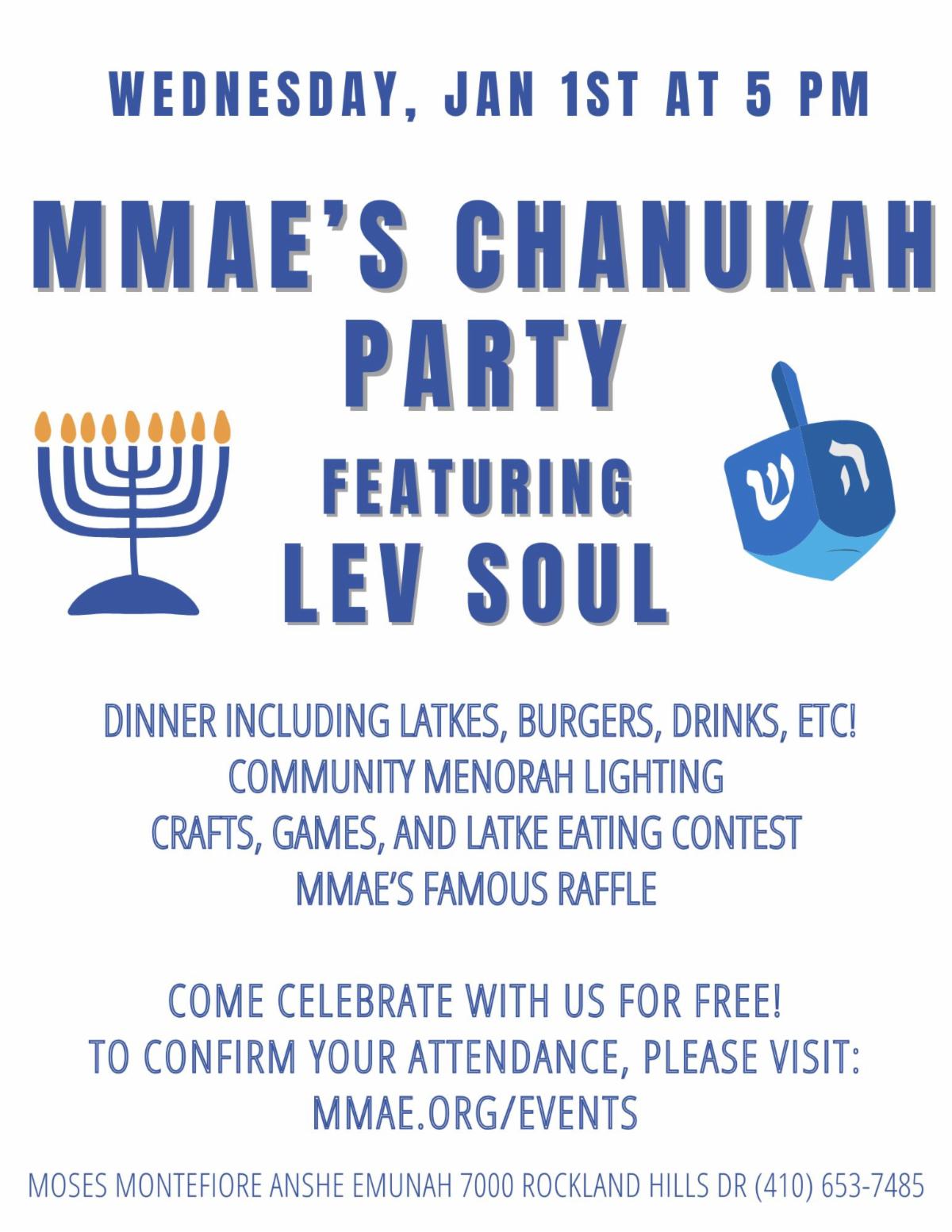 Celebrate Chanukah with Us Tonight at the MMAE Giant Menorah Lighting!