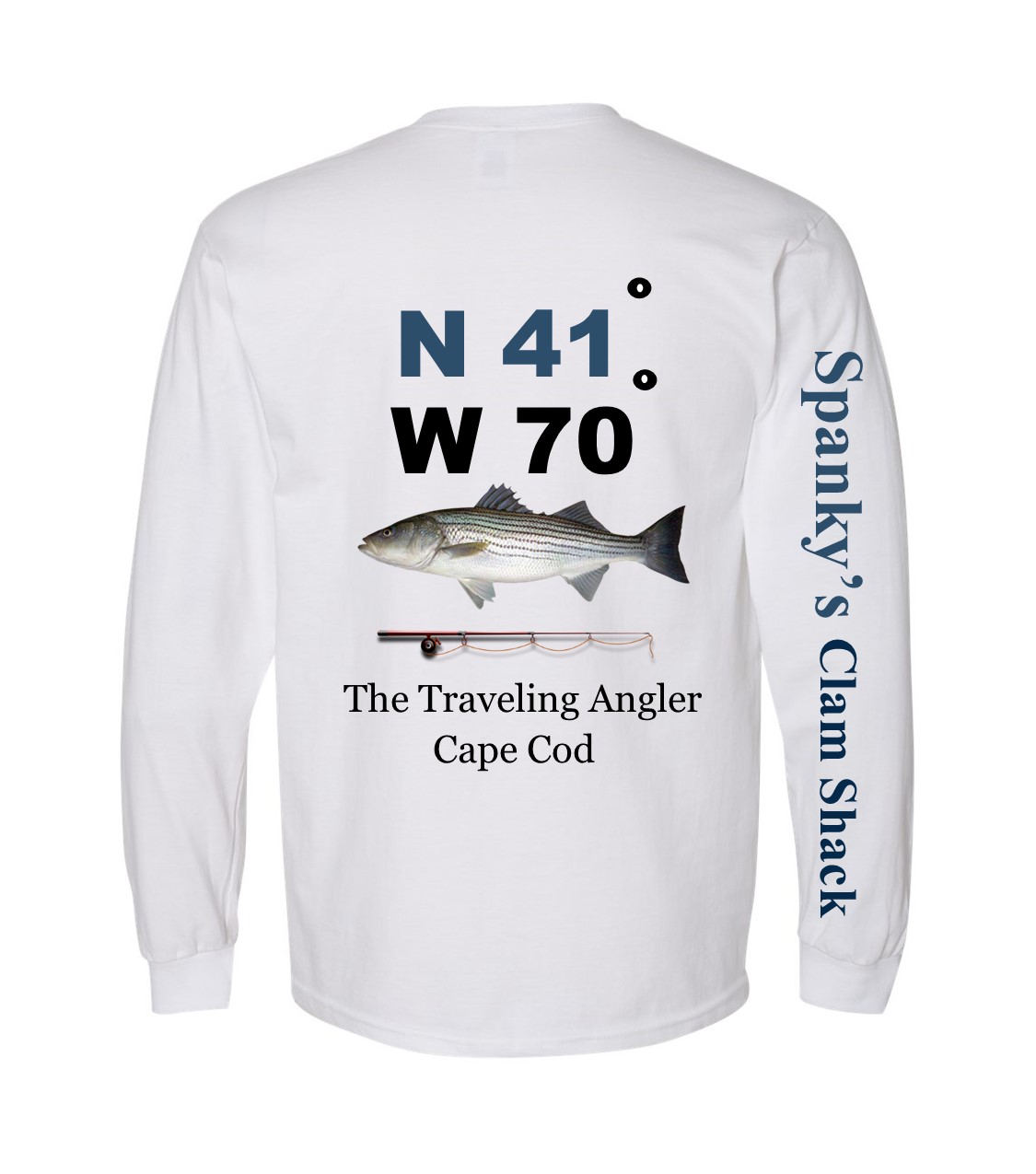 The Traveling Angler to Cape Cod Long Tee Shirts 2023!