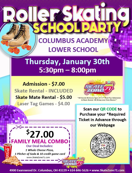 PACA Lower School Skate Party