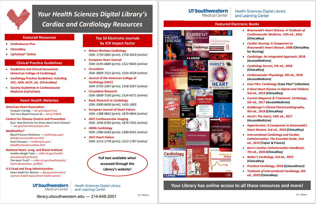 UT Southwestern Library Newsletter - February 2023