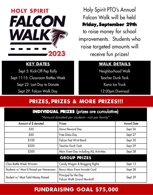 Important Falcon Walk Information