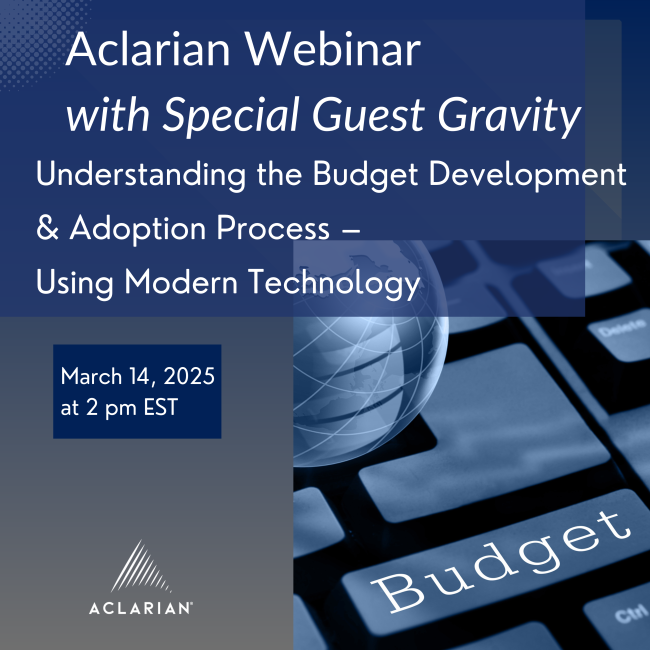 Aclarian Webinar: Understanding the Budget Development & Adoption ...