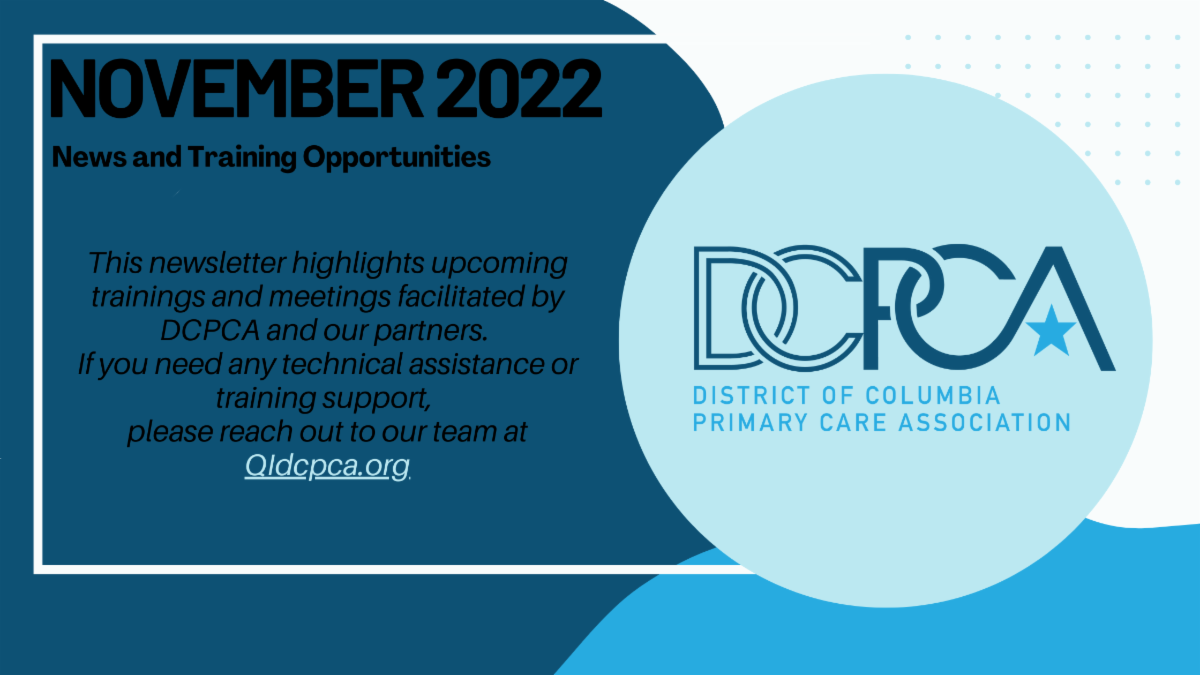 DCPCA News & Training Opportunities - November 2022