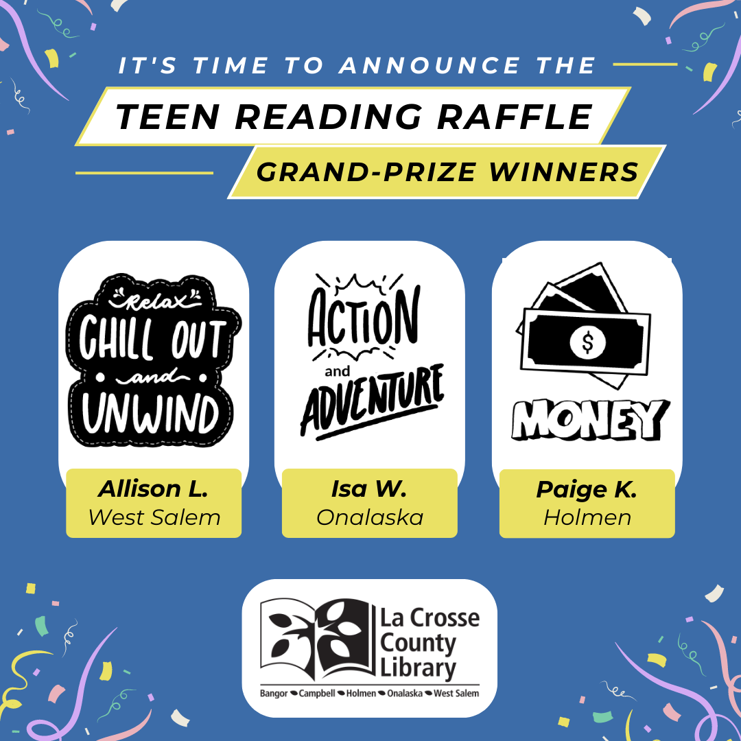 Reading Raffle Winners; Read to Rover