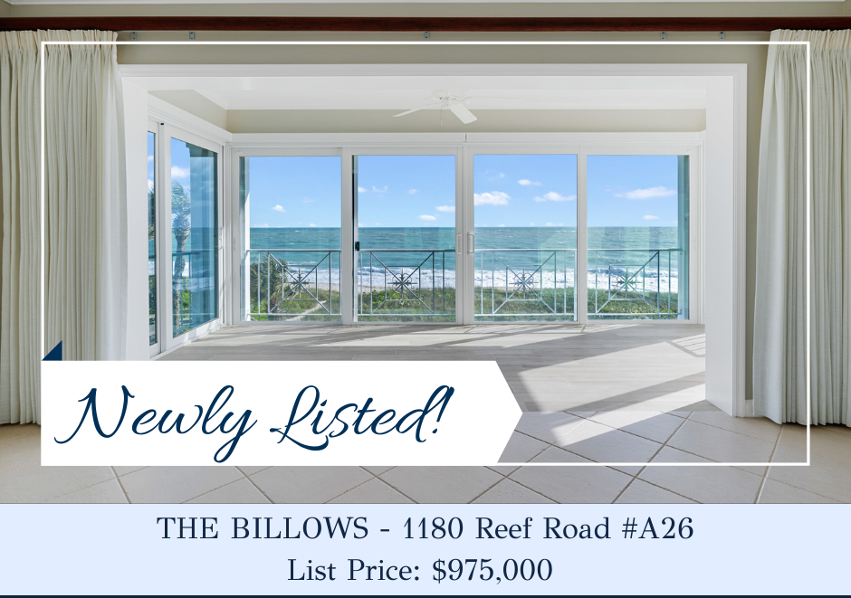 SUNDAY Open House, NEWLY LISTED Billows oceanfront