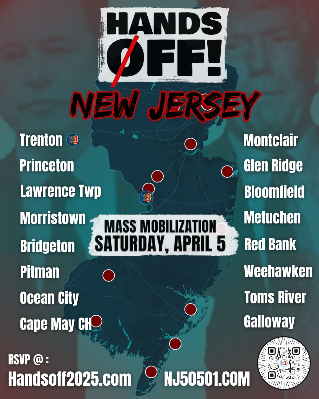 Join the 50501 & Hands Off Movement - April 5!